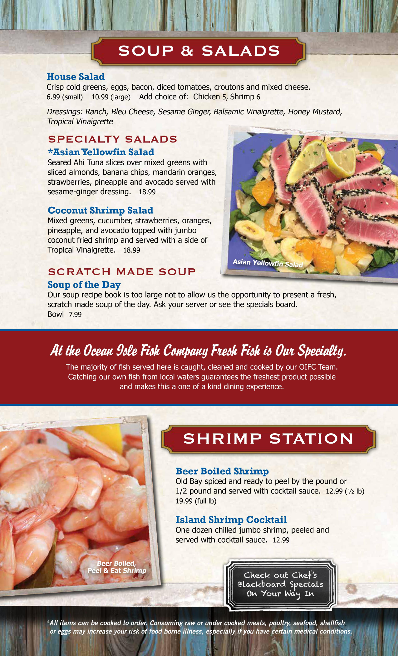 Fish co menu store